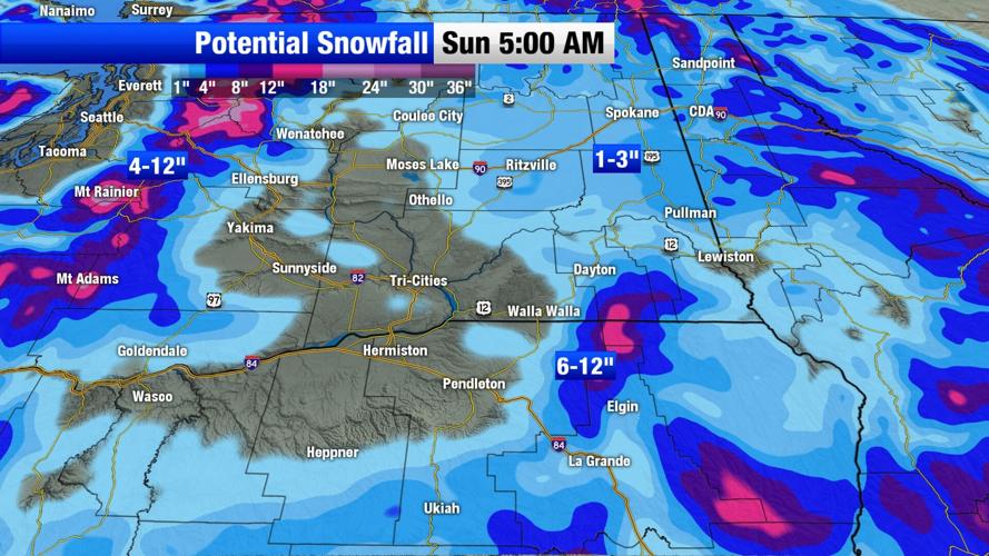 Heavy mountain snow comes in waves to the Cascades to set the stage for ...