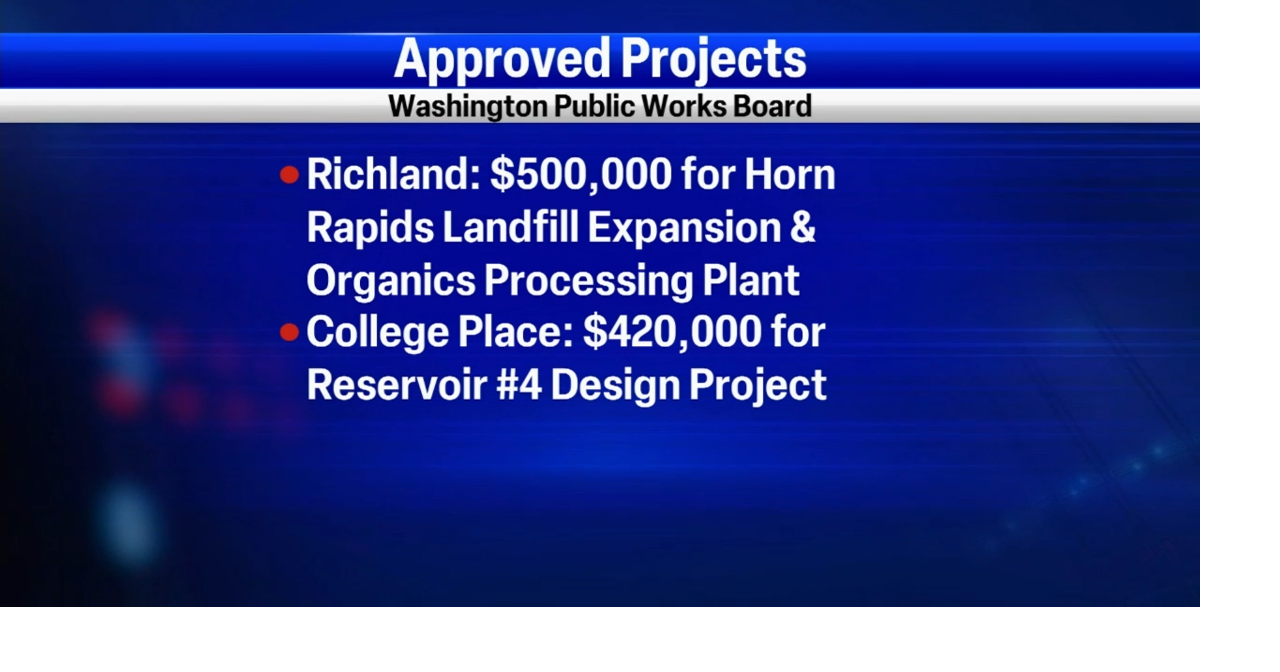 Washington Public Works Approves $4.37 Million for Projects | News ...