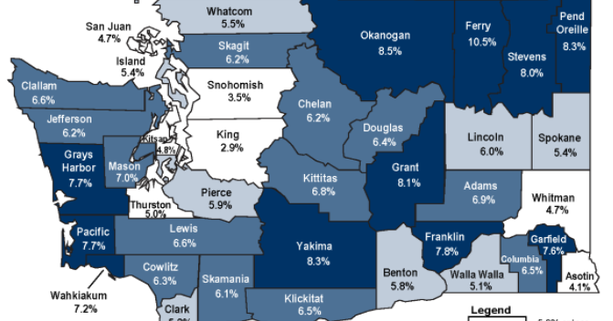 Washington state unemployment rate is still higher than the national ...