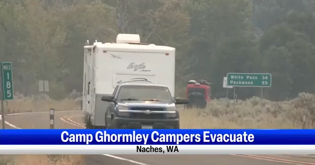 Camp Ghormley safely evacuated during Retreat Fire | Fire | nbcrightnow.com