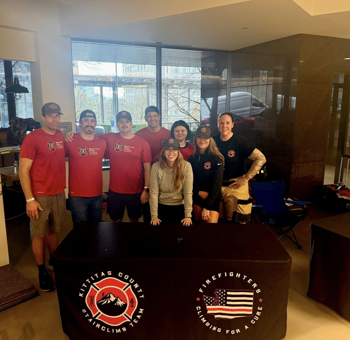 Regional firefighters unite for Seattle stair climb against cancer ...