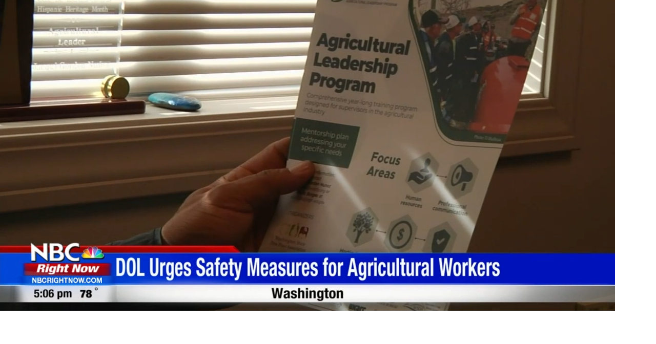 DOL urges safety measures for agricultural workers | News | nbcrightnow.com