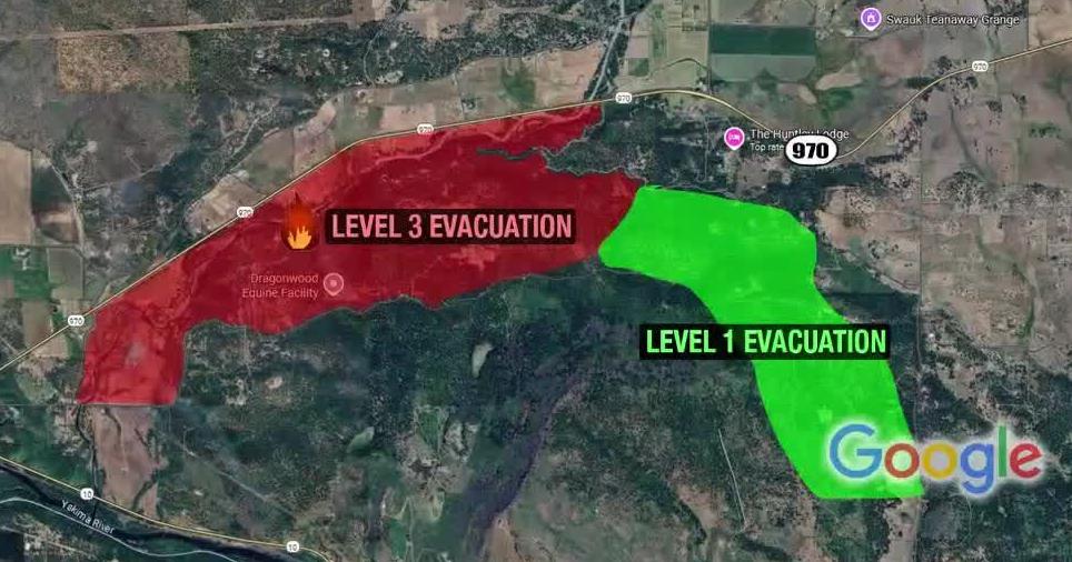 Fire prompts evacuations near Cle Elum on Lambert Road | Fire ...
