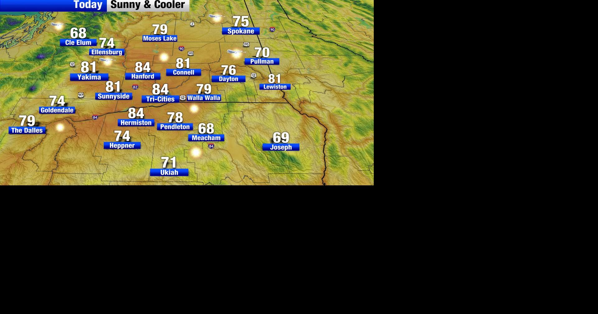 Calm and sunny with incoming winds and cool temps this weekend for the ...