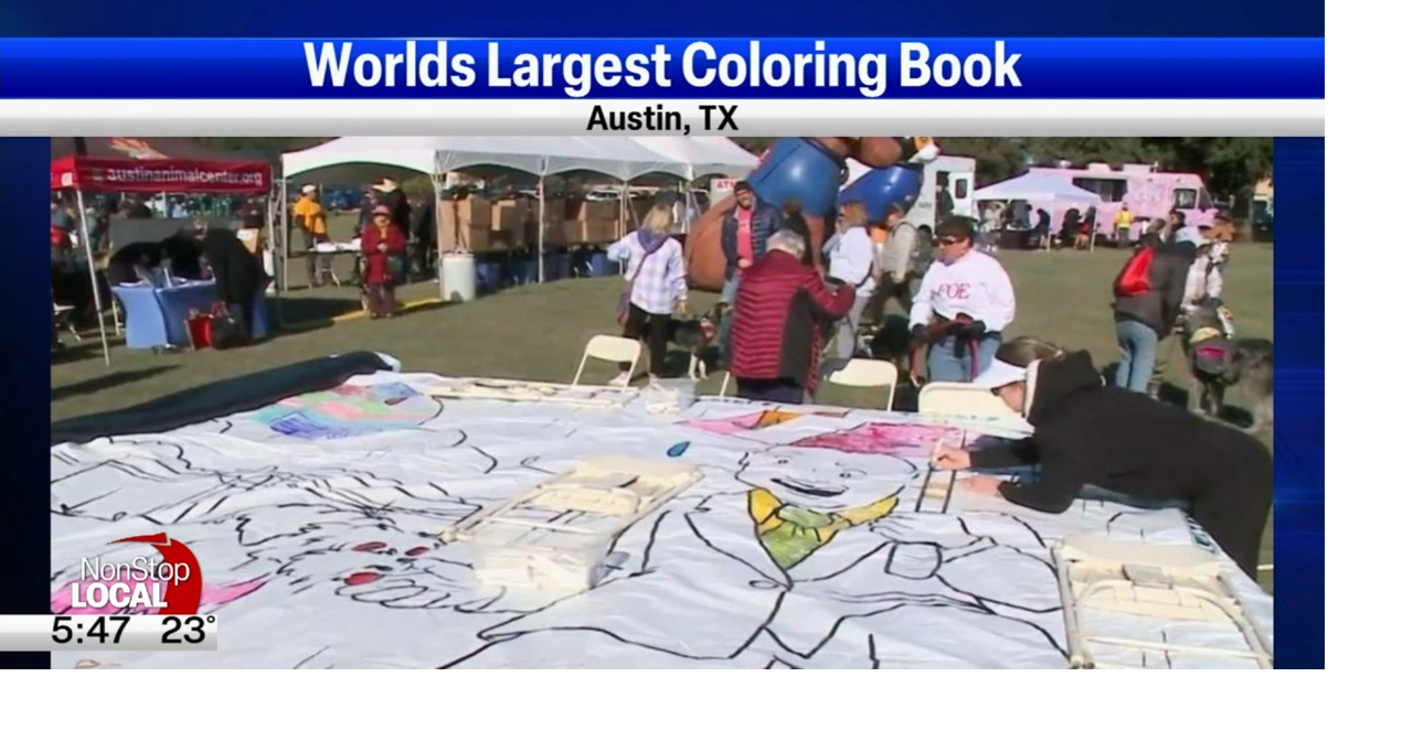 What's Trending? Worlds Largest Coloring Book | Top Video | nbcrightnow.com