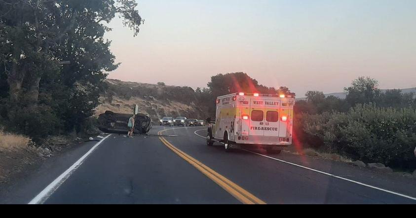 Car flips after crash on Ahtanum Road in Yakima | News | nbcrightnow.com