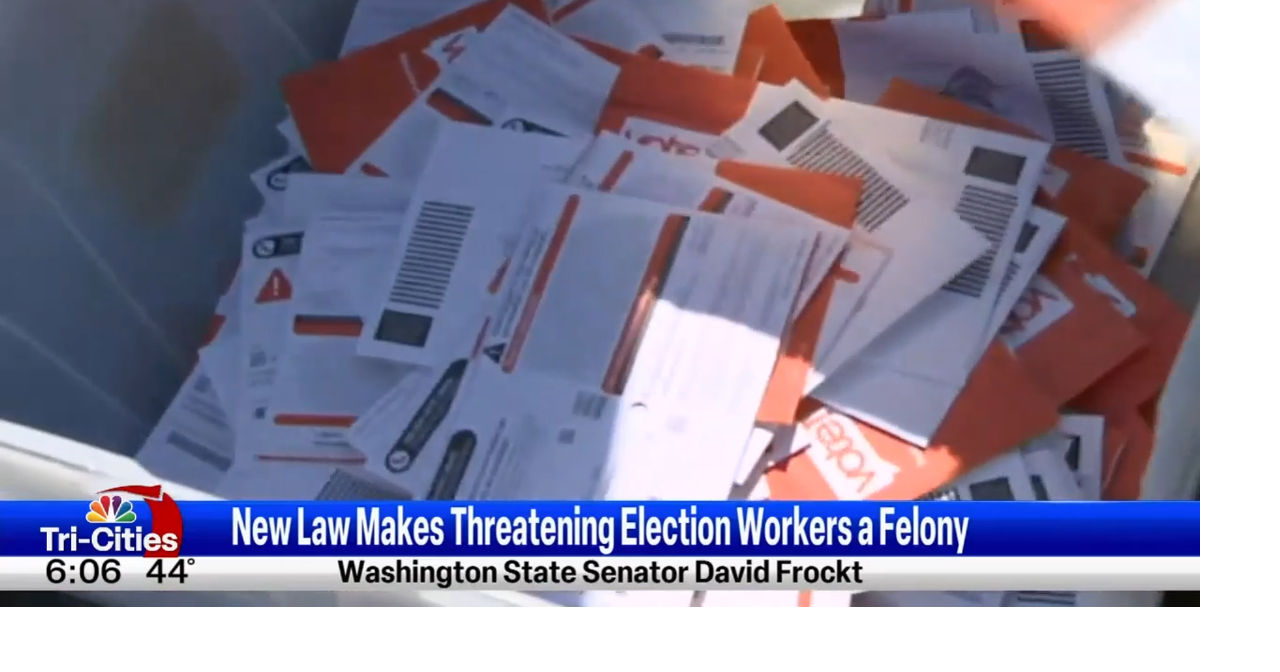 Threatening election workers now a felony in WA | News | nbcrightnow.com