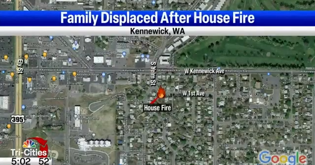 Family of four displaced after Kennewick house catches fire early ...