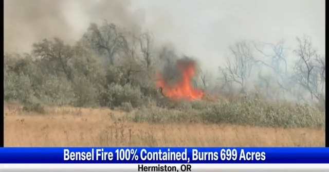 Bensel Fire now 100% contained | News | nbcrightnow.com