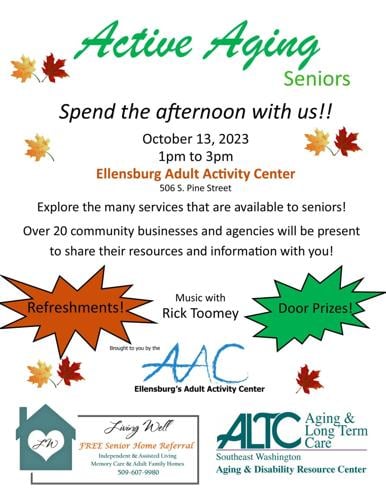 Ellensburg Active Aging Seniors event will be October 13 | News ...