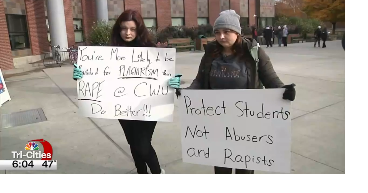 CWU students protest the university's Title IX proceedings | News ...