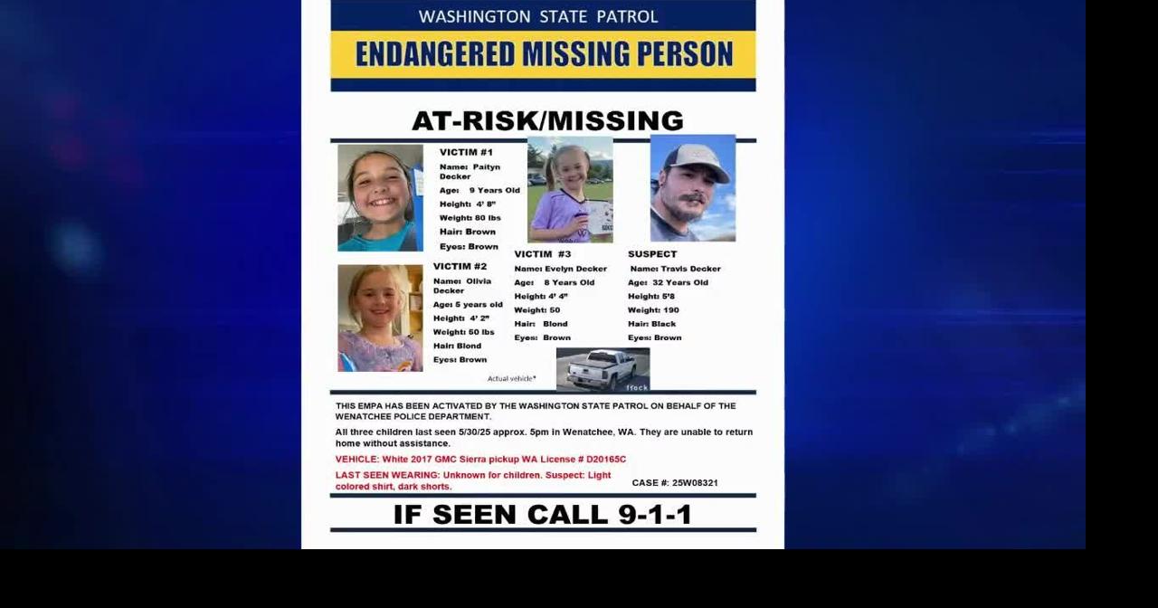 Endangered missing person alert issued for Wenatchee children | News ...