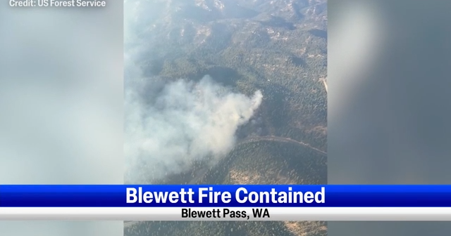 US 97 reopened after fire near summit of Blewett Pass, fully lined ...