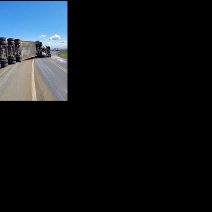 UPDATE: Overturned semi closes SR-240 near milepost 36 | News ...