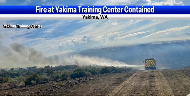 Wildfire at Yakima Training Center contained at 700 acres | News ...