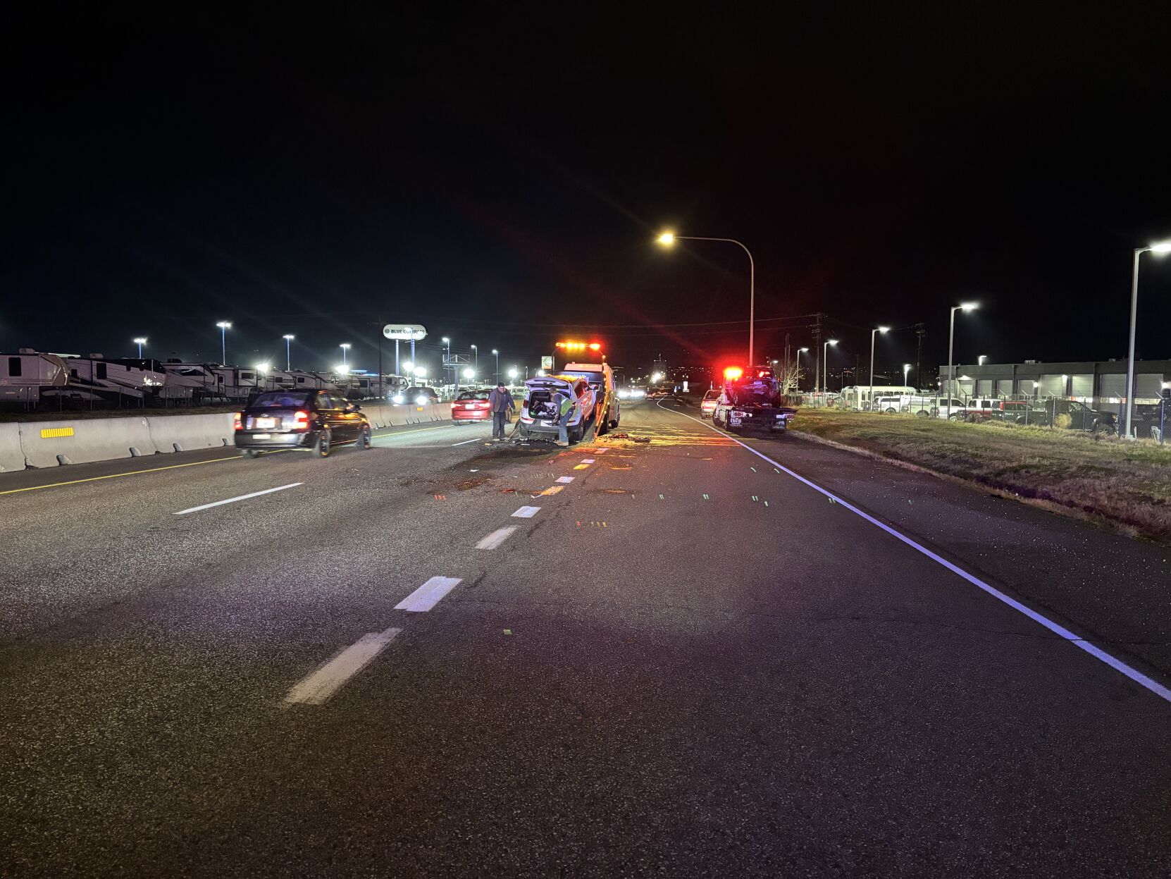 Four-car crash on Highway 395 in Pasco injures one | News | nbcrightnow.com