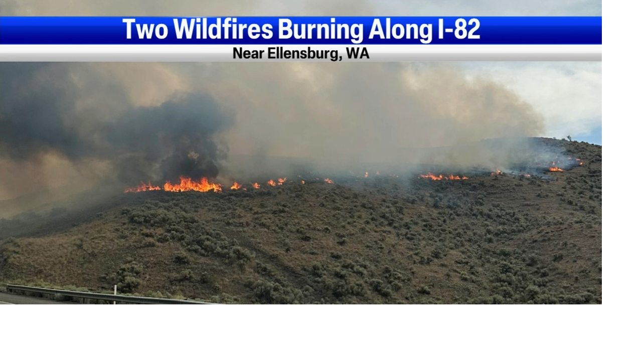 Two wildfires burning along I-82 near Ellensburg | News | nbcrightnow.com
