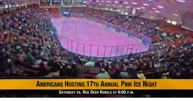 Americans Pink Ice Night Bringing Awareness | Tri-City Americans ...