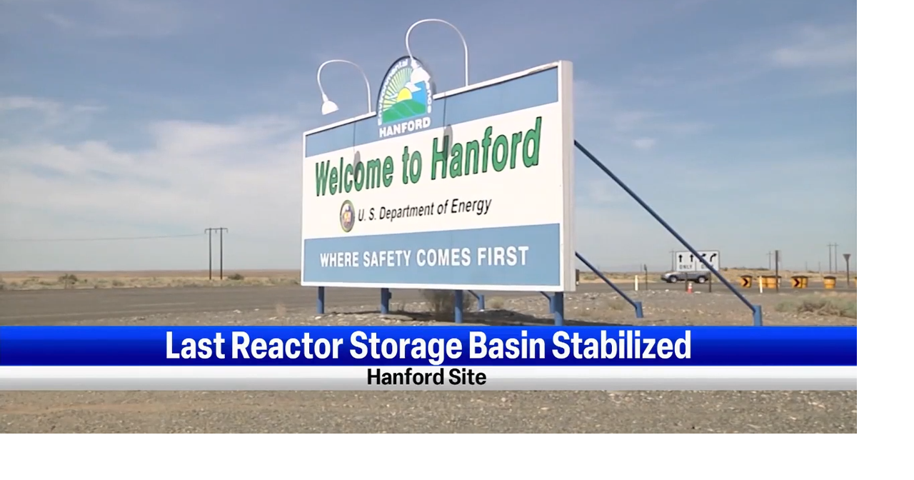 Last reactor fuel storage basin stabilized with cement-like grout at ...