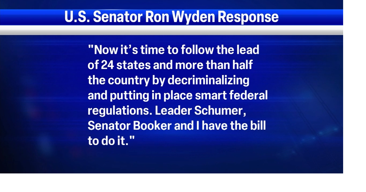 Oregon Sen. Wyden responds to Biden Administration's move to reclassify marijuana | News ...