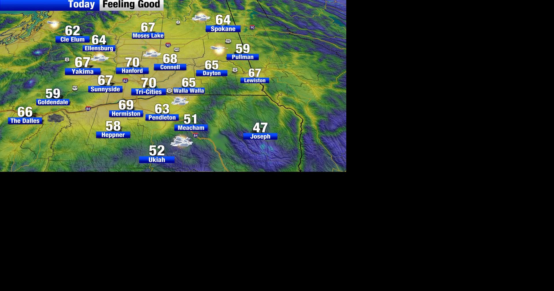 A calm and sunny day ahead with a light haze in the Tri-Cities ...