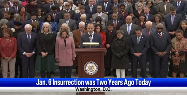 Democrats mark Jan. 6 anniversary in solemn ceremony at the Capitol ...