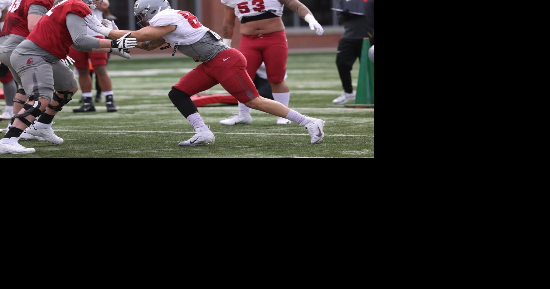 Edge rushers shine as Washington State conducts first fully padded ...