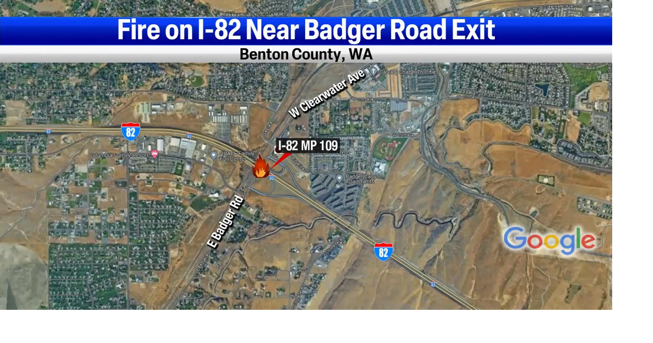 Fire on I-82 contained after threatening apartments | News ...