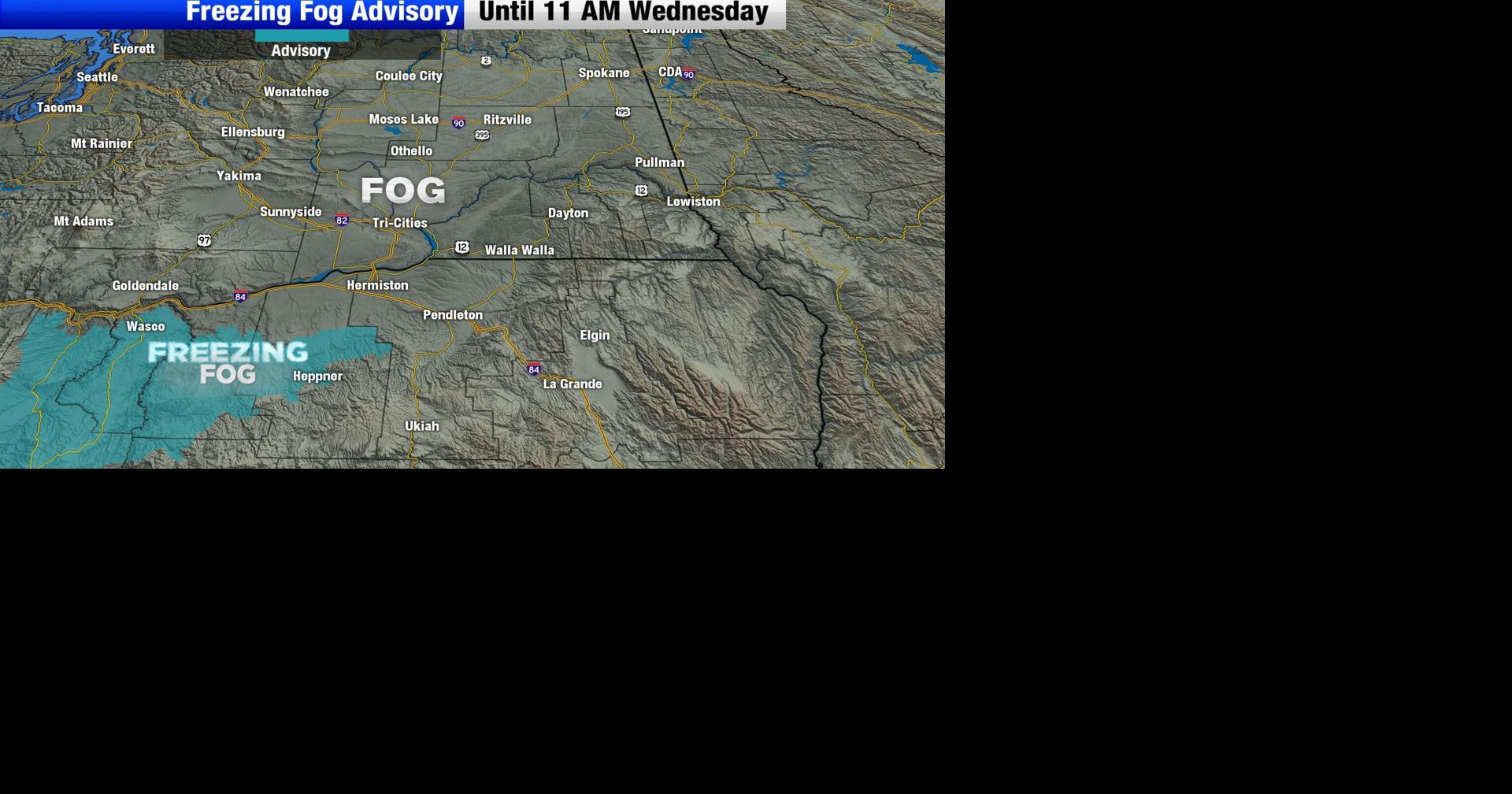Cold night with areas of freezing fog | Weather | nbcrightnow.com