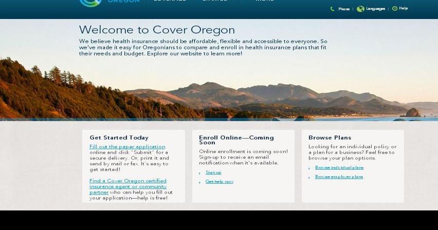 Cover Oregon May Leave Some Uncovered on January 1st | News ...
