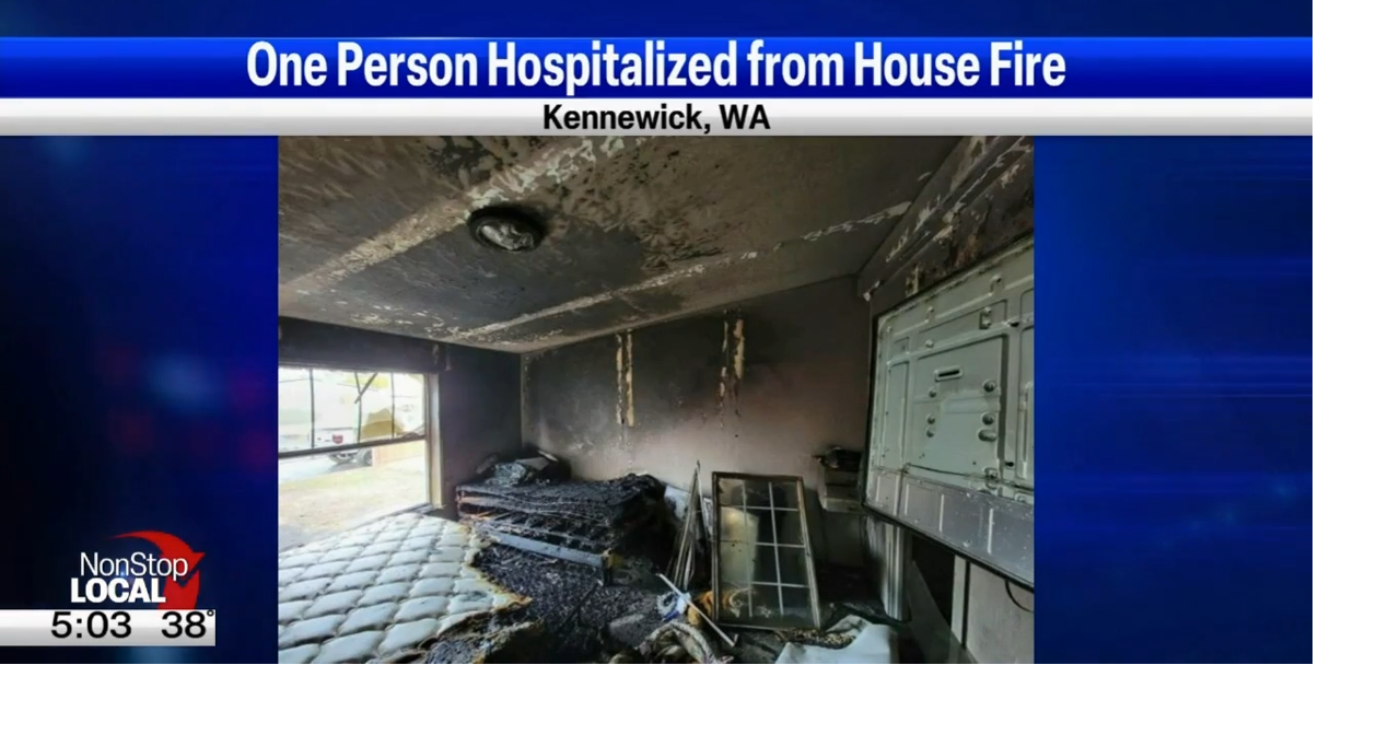 One person in the hospital after a house fire in Kennewick Wednesday ...