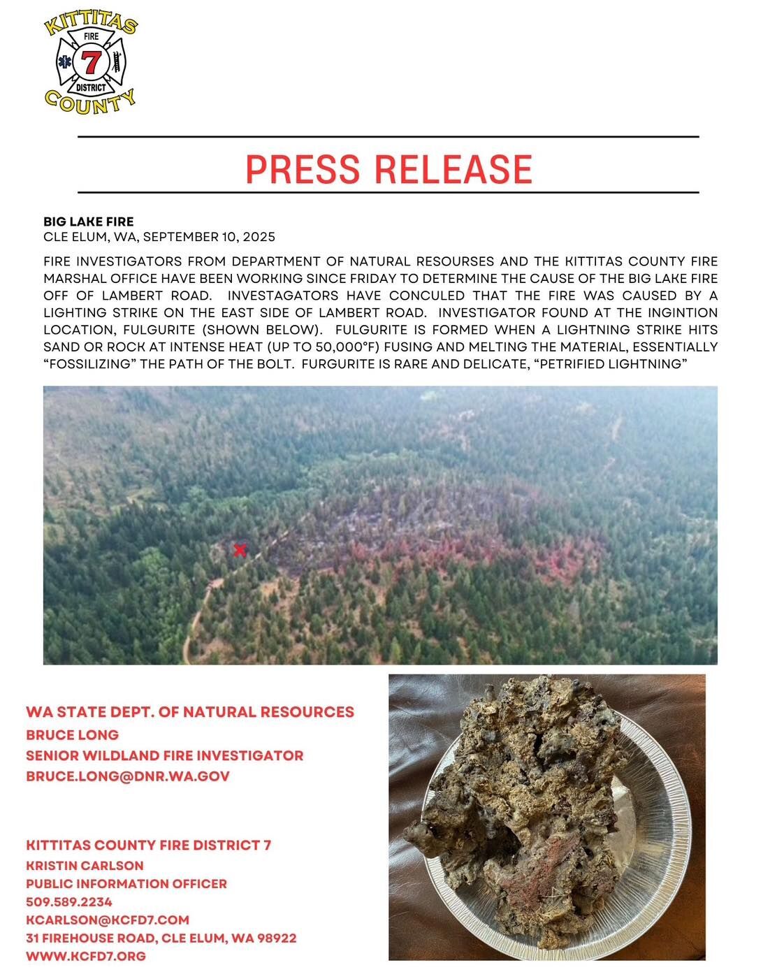 Rare and delicate Fulgurite discovered upon investigation of the Big ...