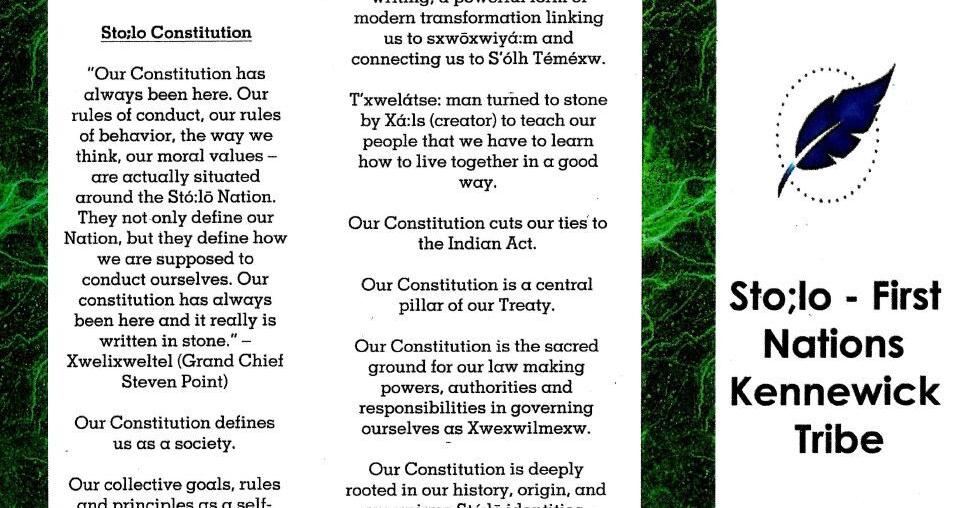 Resolution approved in Support of Federal Recognition of Sto;lo First ...