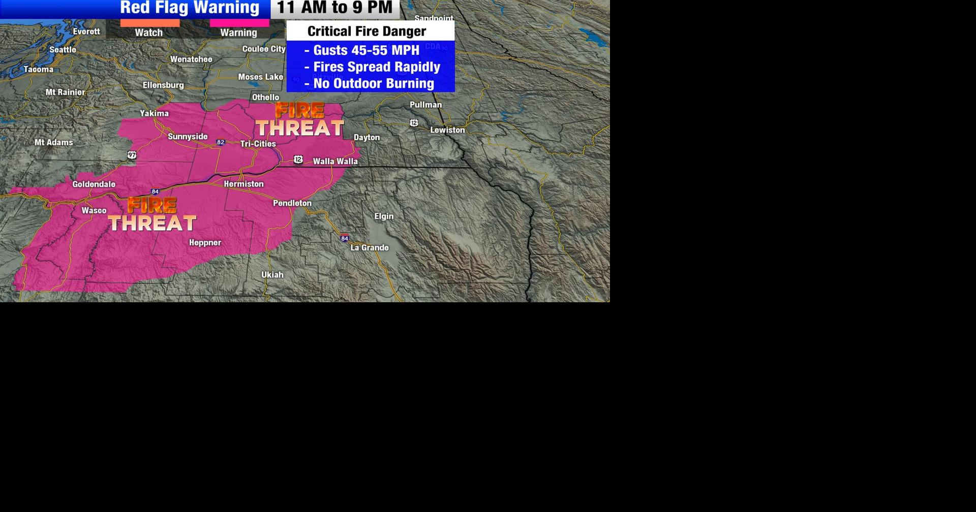 Critical Fire Danger - Red Flag Warning | Weather | nbcrightnow.com