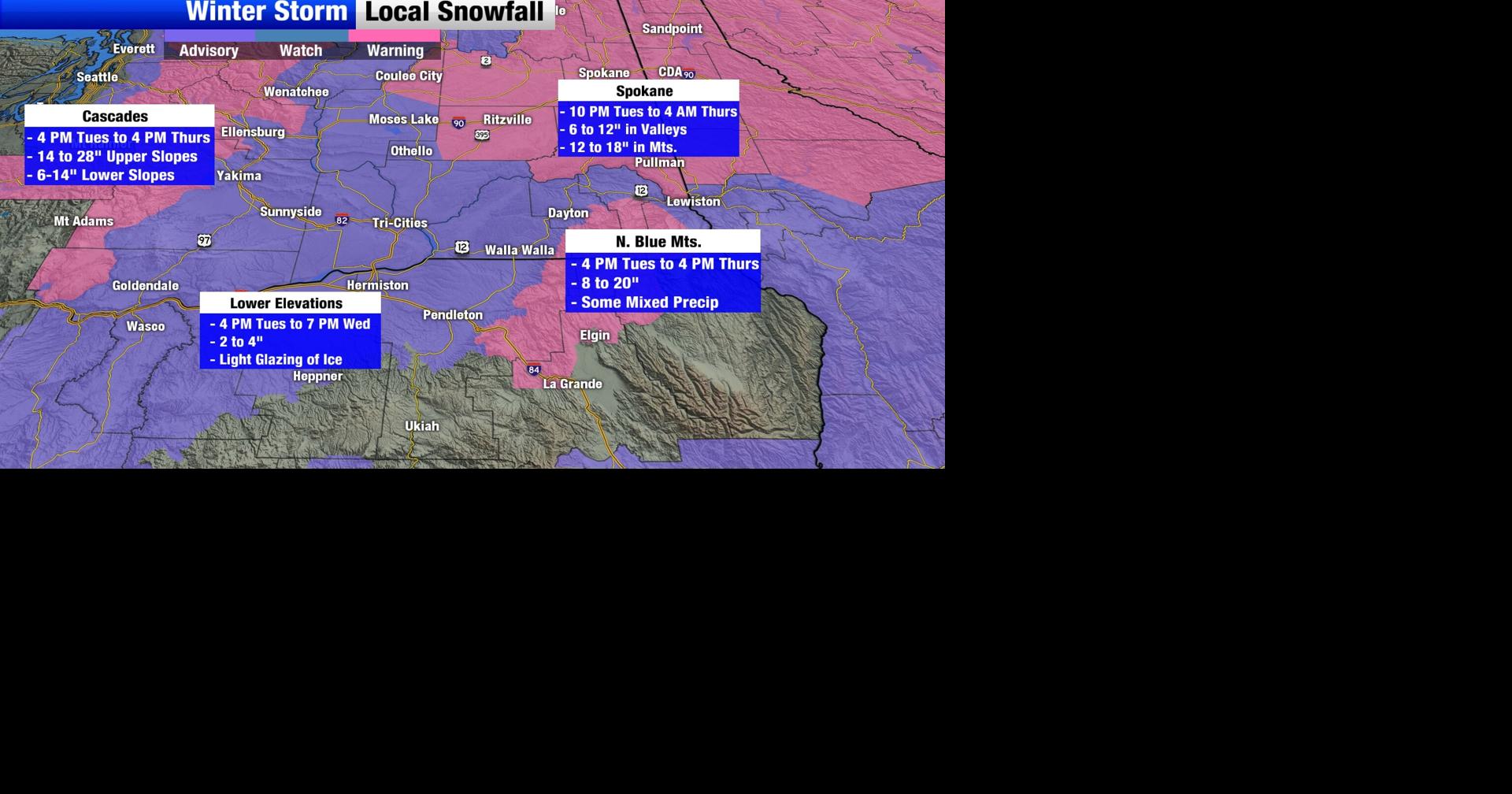 Snow is coming home with you for the evening commute in the Columbia ...