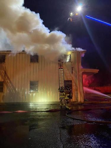 Multiple fire crews fight fire at Mountain State Construction Co. in ...