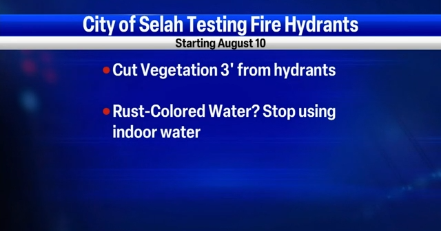 Selah Fire Department to test city fire hydrants beginning August 10 ...