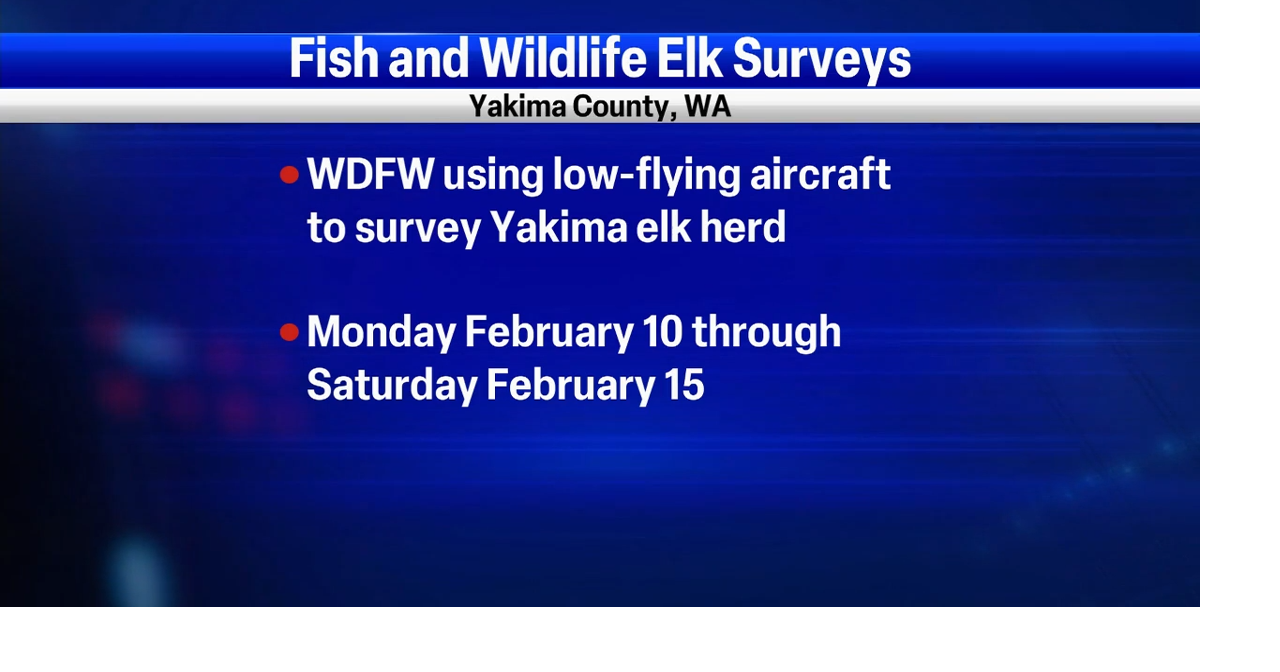 WDFW warns you could see low flying aircraft while data is gathered of ...