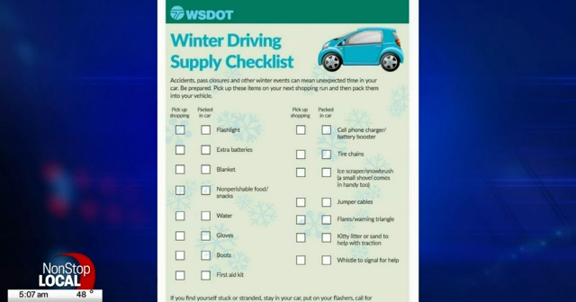 Car supply winter checklist for northwest drivers | News | nbcrightnow.com