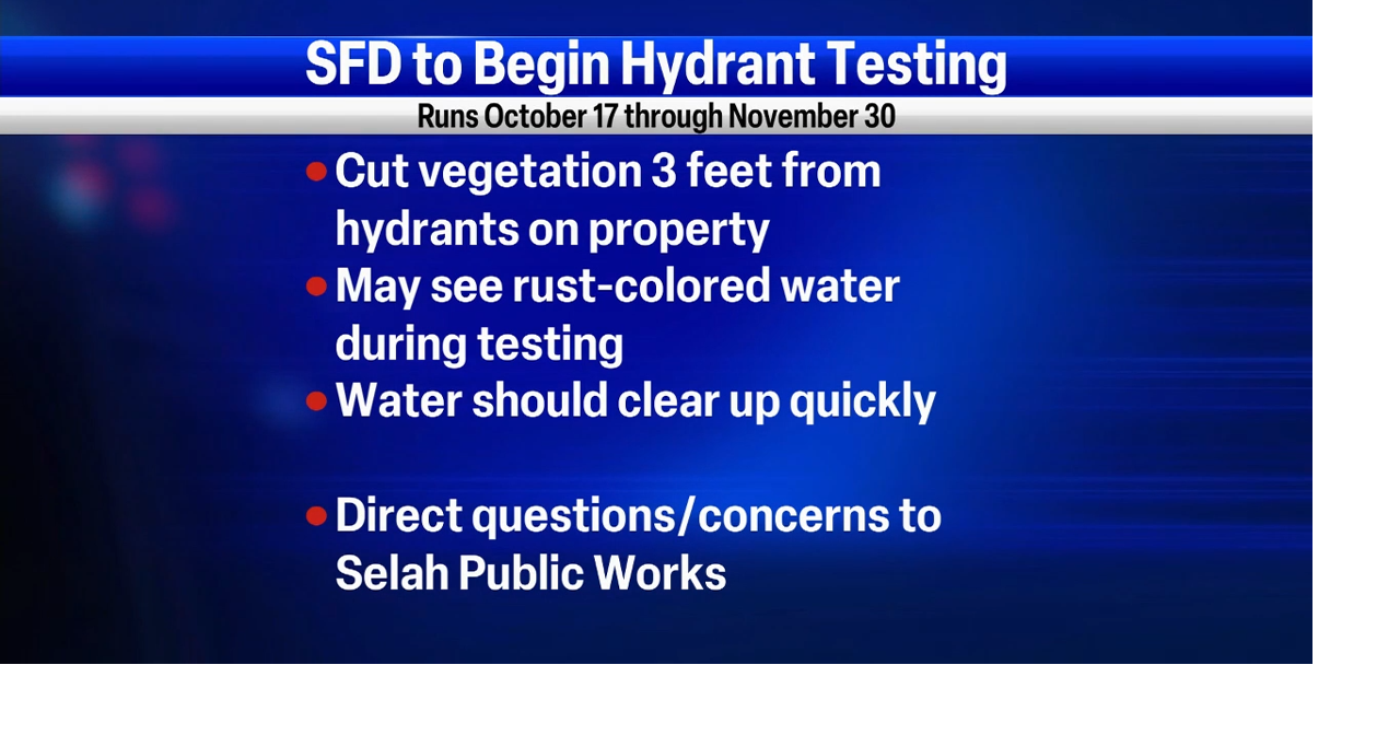 Selah Fire Department to flow test hydrants starting Oct. 17 | News ...