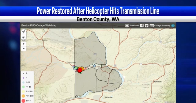 Power restored after helicopter hit transmission line, caused outages ...