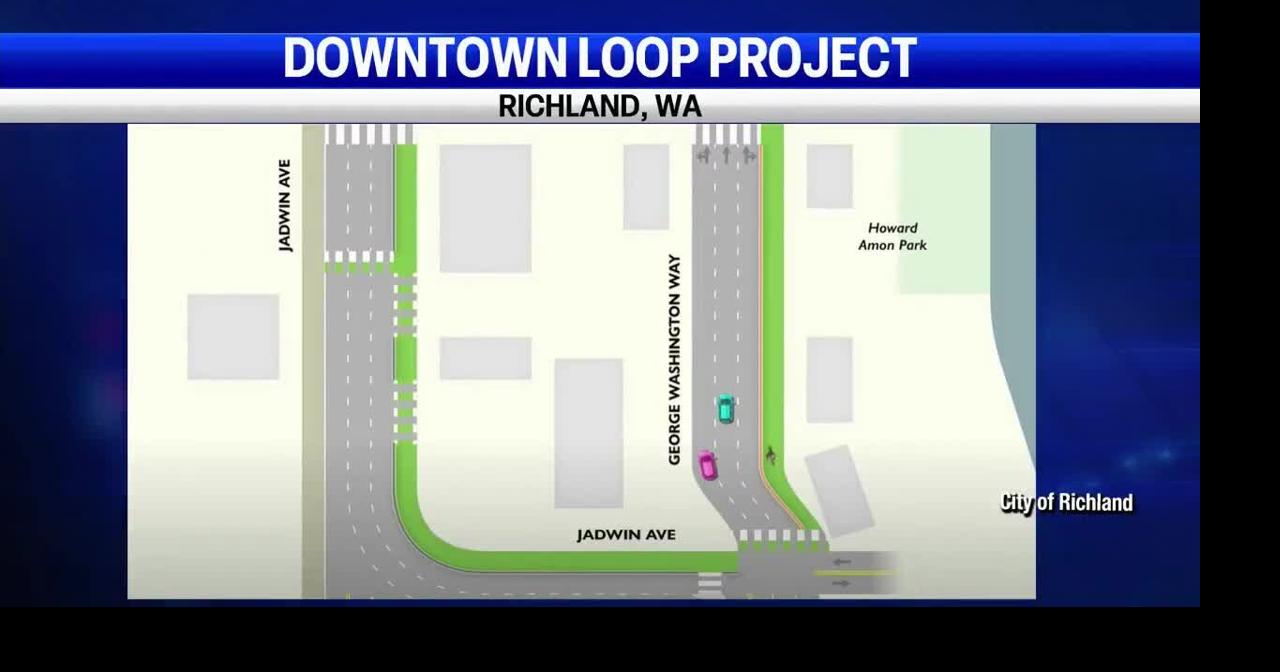 Downtown Loop project in Richland unveiled, G-Way/Jadwin one-way set for 2026 construction start ...