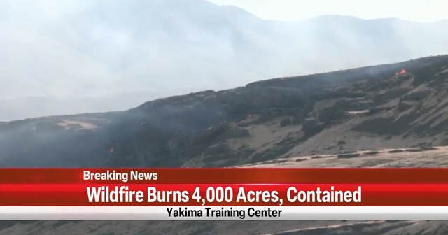 Yakima Training Center fire fully contained, 5,000 acres burned | News ...