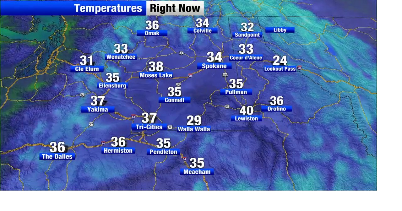 Potentially slick Tuesday morning commute across Inland Northwest ...
