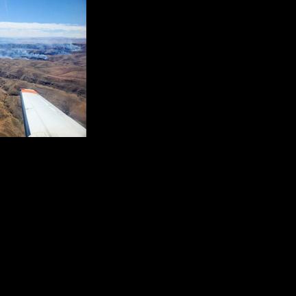 Vantage Highway Fire burning through Whiskey Dick Drainage | Fire ...