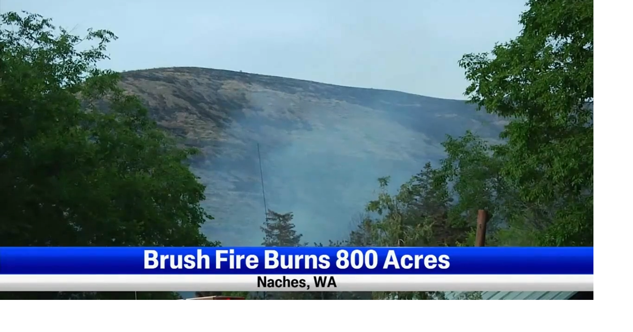 UPDATE: Multiple crews respond to 800-acre brush fire in Naches | Fire ...