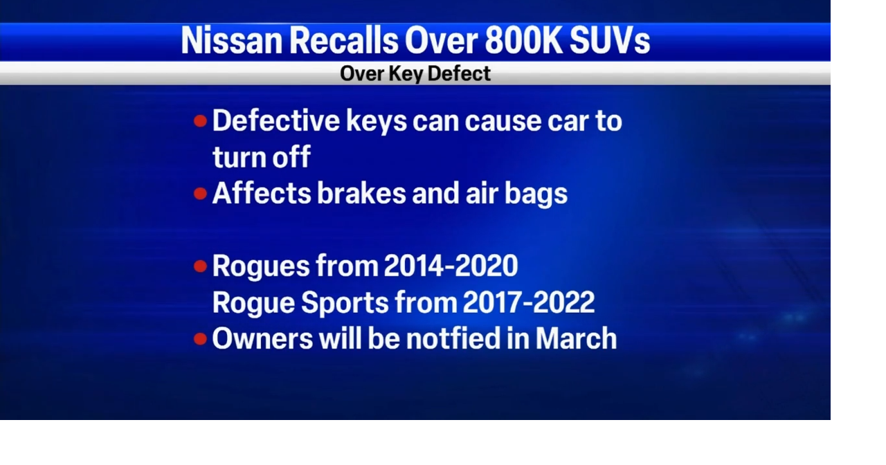 Nissan recalls 800K SUV's | Top Video | nbcrightnow.com
