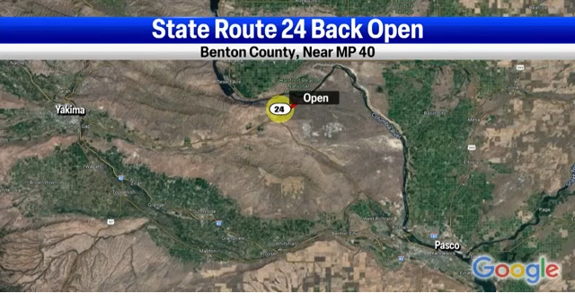 UPDATE: SR 24 reopened after semi spinout near Vernita Bridge | News ...