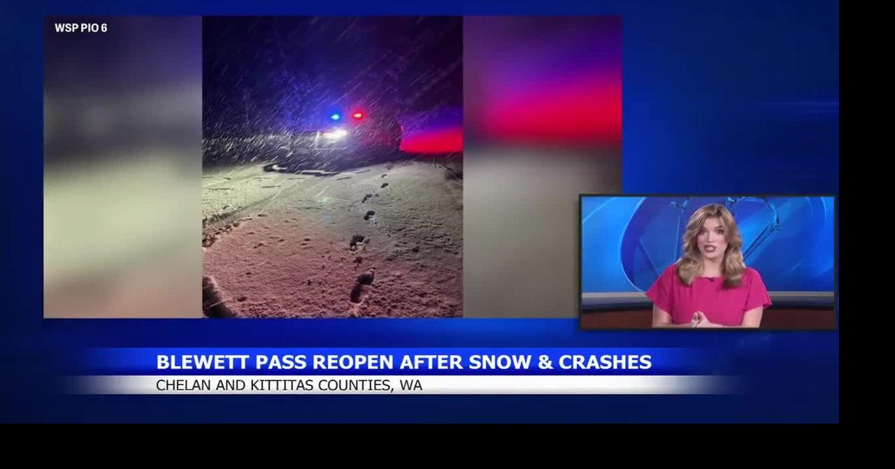 Highway 97 reopens after snow and crashes near Blewett Pass summit | News | nbcrightnow.com