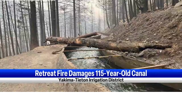 Crews working to protect 115-year-old irrigation canal from Retreat ...